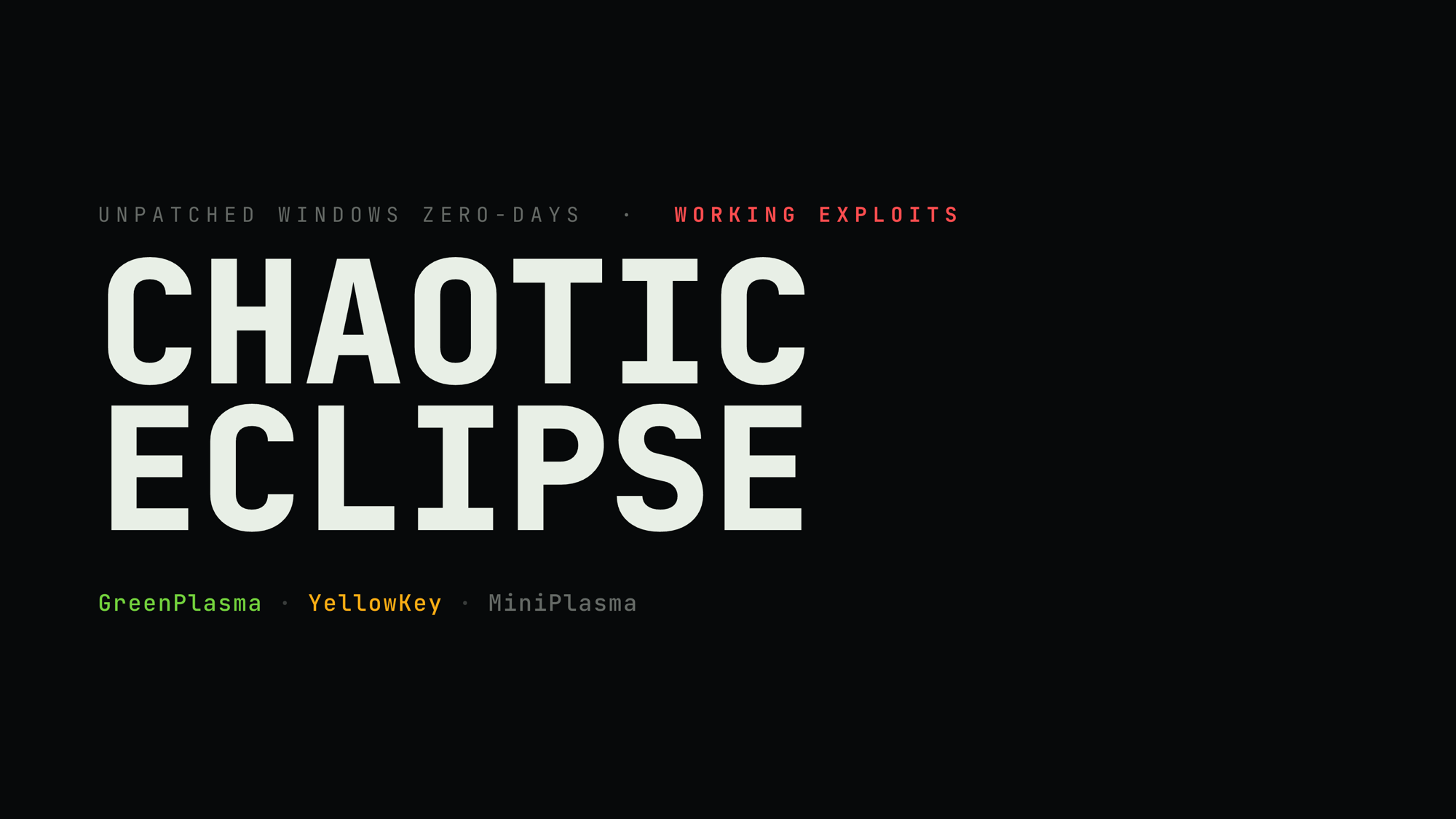 Inside the Latest Chaotic-Eclipse Releases: Mini-Plasma, GreenPlasma ...